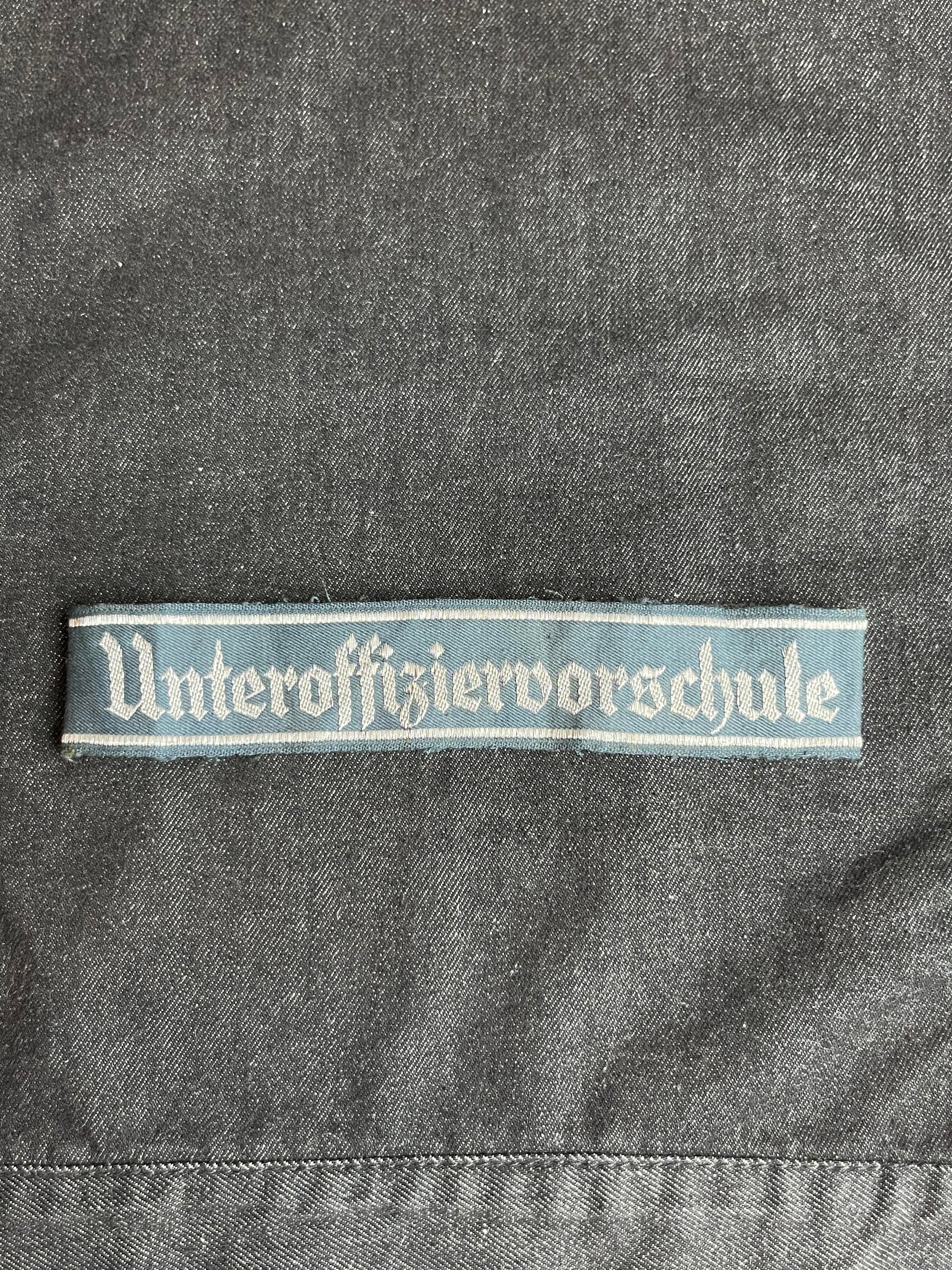 GERMAN WW2 NCO UNTEROFFIZIERVORSCHULE UNIFROM REMOVED CUFFTITLE BEVO ...