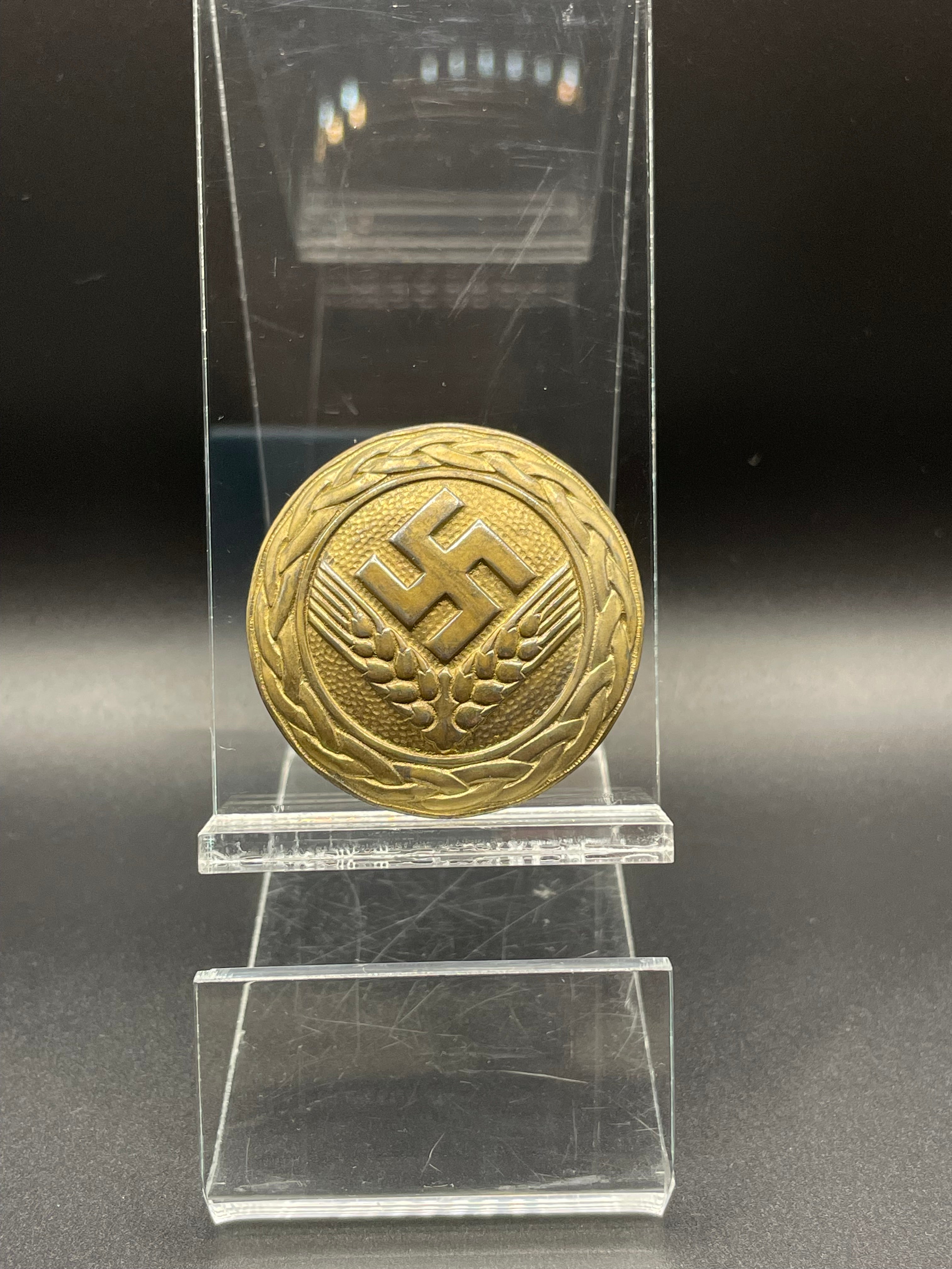 GERMAN WW2 1939 RADWJ STABSHAUPTFÜHRERIN EARLY BROOCH IN GOLD GRADE RA ...